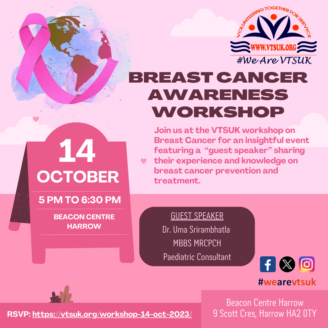 14 Oct 2023 Breast Cancer Awareness Workshop – Volunteering Together ...
